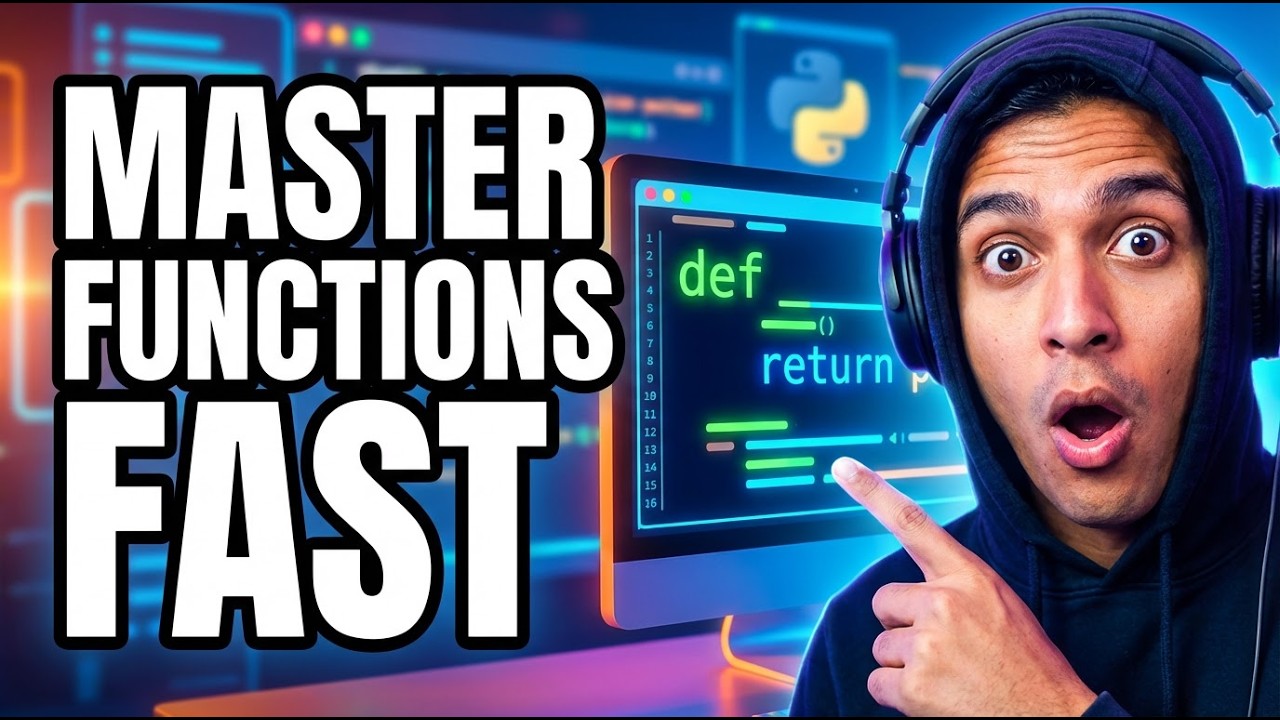 Python Functions Tutorial  in Hindi [Beginner to Pro] - Part 2 #vishwottam #python #functions