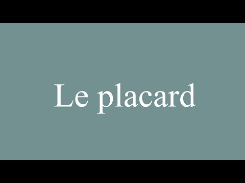 How to Pronounce ''Le placard'' (The closet) Correctly in French