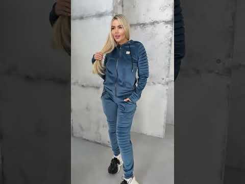 Velour Tracksuit Set Track Suit Women Two Piece Set