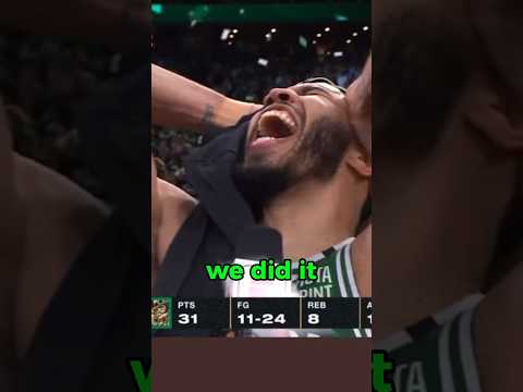 βWE DID ITβ Jayson Tatum Makes History in NBA Finals VICTORY #jaysontatum #nbafinals