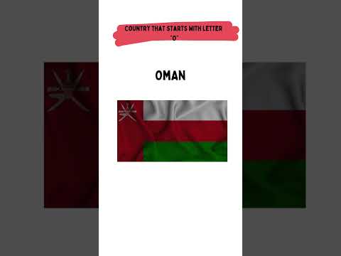 There is only one country that starts with letter o #countries #shorts #shortvideo