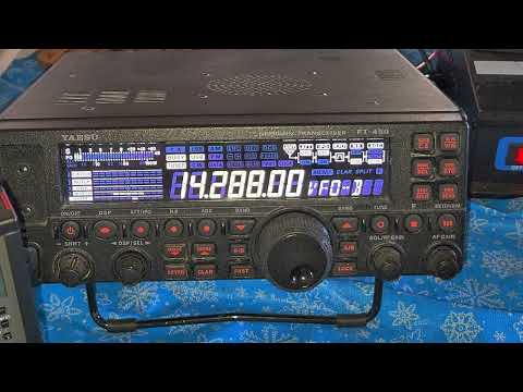 Yaesu FT-450 after about 10 months I have roughly 20 countries and about 50 contacts made