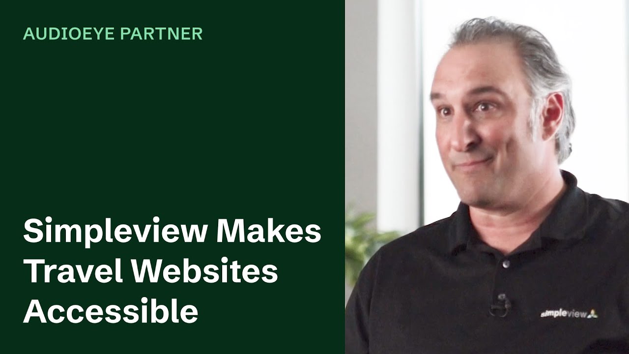 How is Simpleview Improving Accessibility with AudioEye?