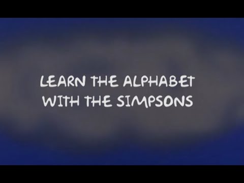 Learn the alphabet with the Simpsons! | Cubicle Coma