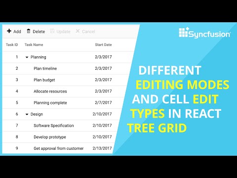 Learn Different Editing Modes and Cell Edit Types in React TreeGrid - Mind Luster