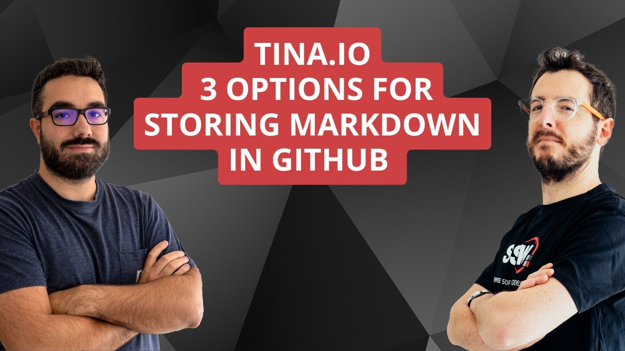 Tina.io -  The 3 options for storing markdown in GitHub for TinaCMS