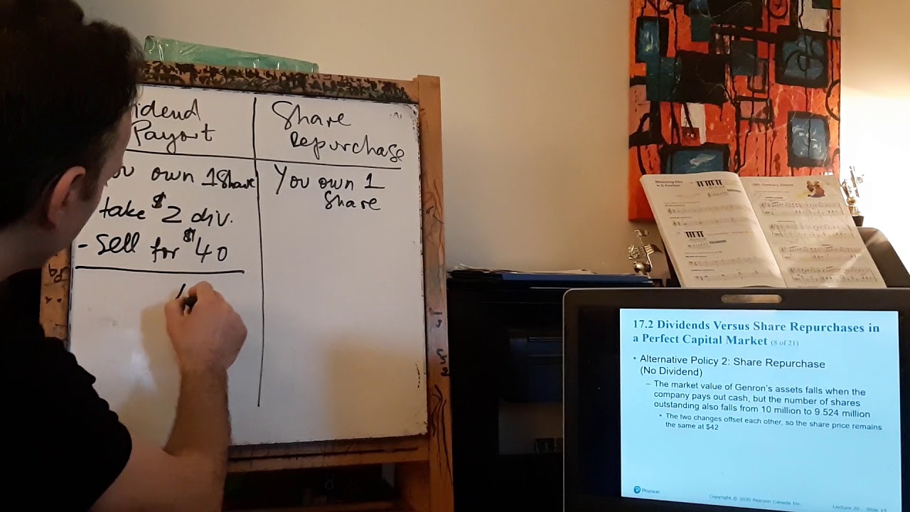 ECON 372 Lecture 20: Dividends vs. Share Repurchases (2)