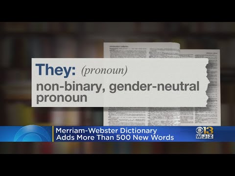 Merriam-Webster Adds The Nonbinary Pronoun 'They' To Its Dictionary