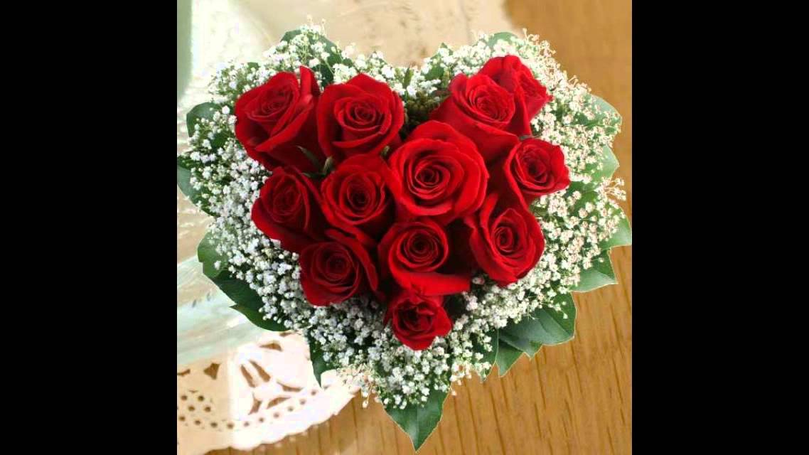 Red Roses Heart Shape