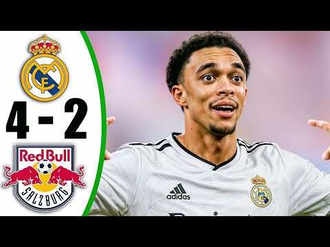 Real Madrid vs RB Salzburg 4-2 - All Goals & Highlights - Club World Cup 2025