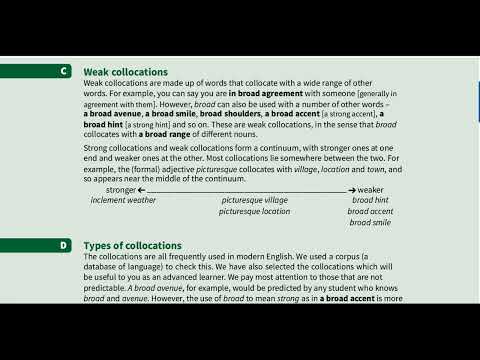 C2 ADVANCED COLLOCATIONS. STRONG, WEAK & FIXED