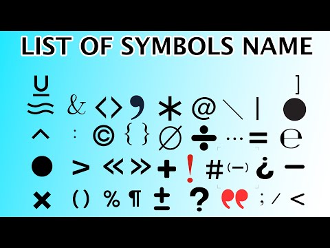 List of symbols name in ENGLISH language #phrasalverbs