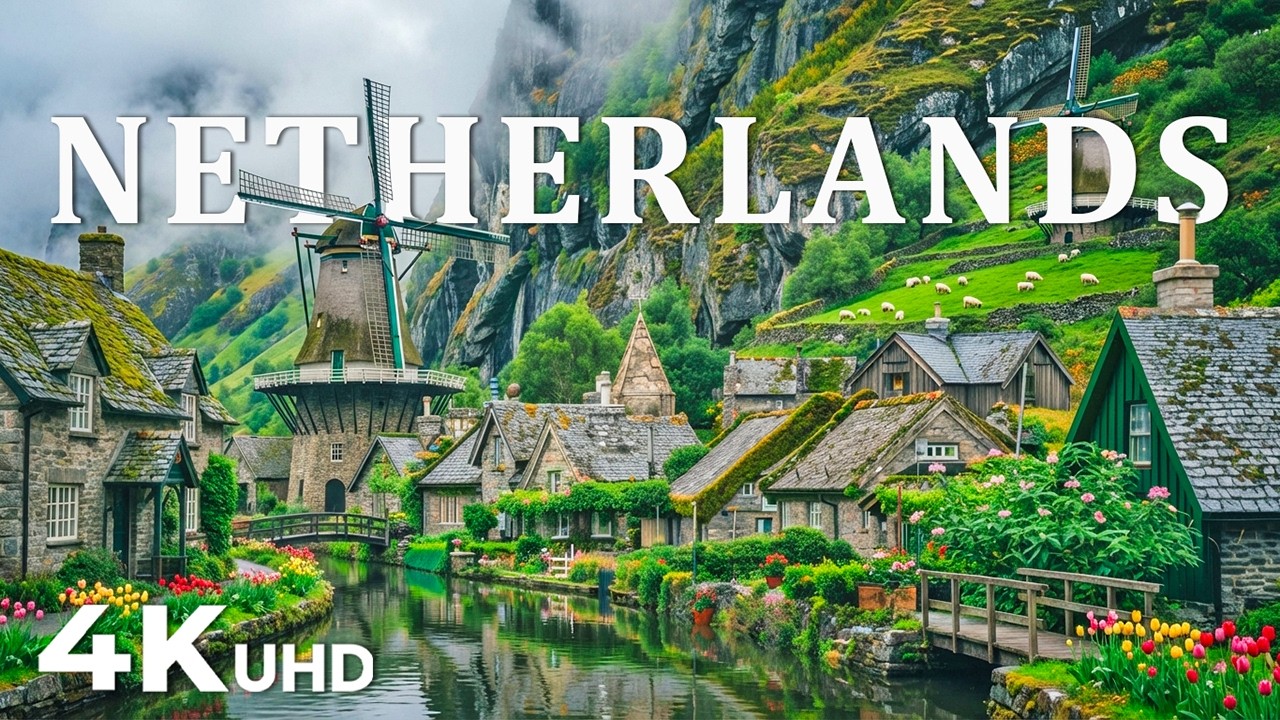 Netherlands 4K | Timeless Beauty – Windmills, Tulip Fields & Charming Canals | New Video 2026