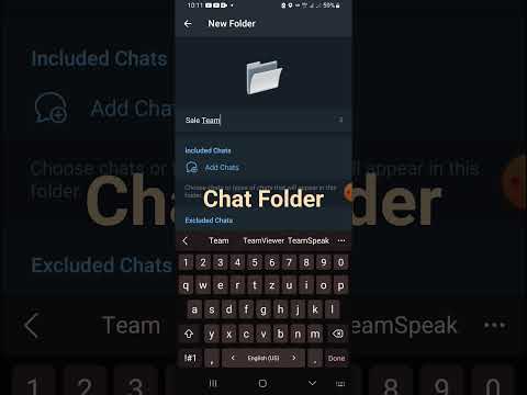 Chat Folder in Telegram