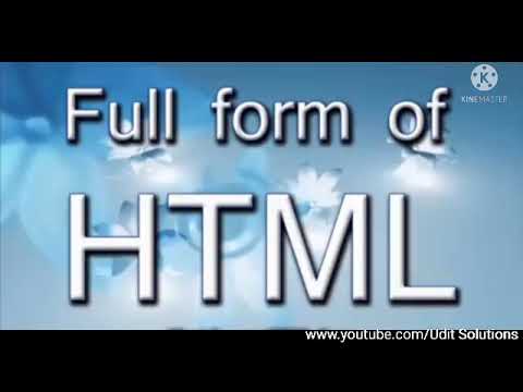 Full Form of HTML in English/What is Full From of HTML in Hindi/HTML ki Full From kya hoti hain.