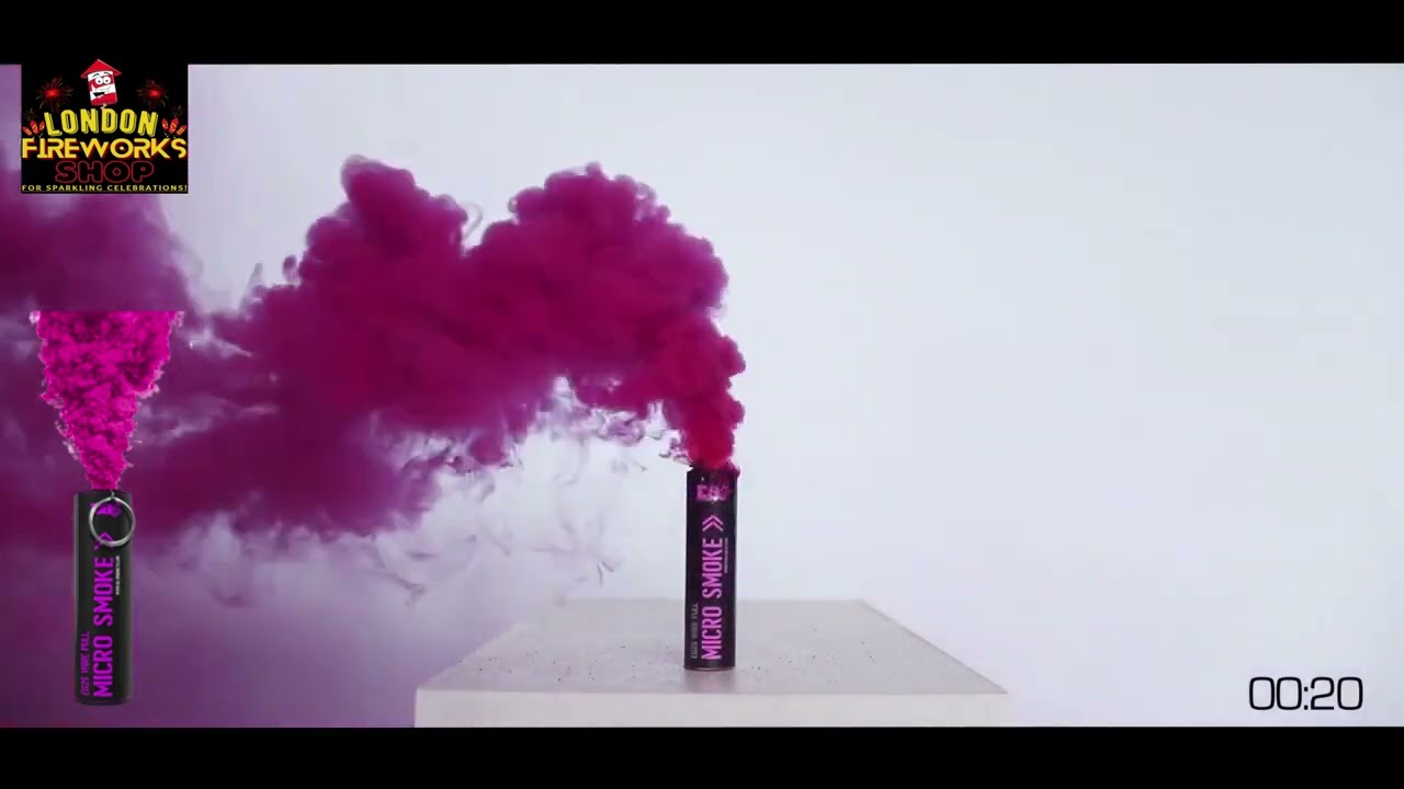 EG25 WIRE PULL MICRO SMOKE GRENADE   PINK
