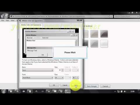Windows 7 Tips : How to change icon Font, and font Size