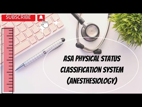 ASA Physical status classification system