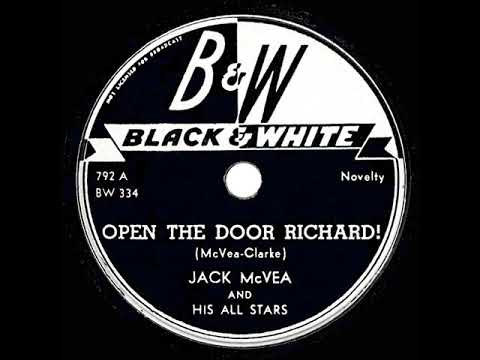 Jack McVea & his Band - Open The Door, Richard! (1947 Music Video ...