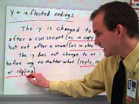 y + inflected endings