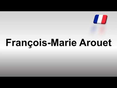 How to Pronounce François-Marie Arouet? (Voltaire)