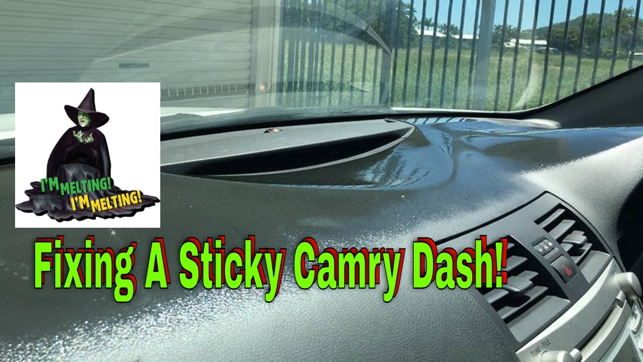 Fixing A Sticky Toyota Camry Dashboard #stickydash #toyotacamry