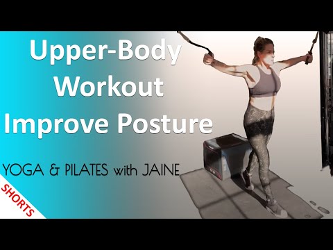 Upper-Body Workout to improve your Posture with Jaine 🕉 #Shorts