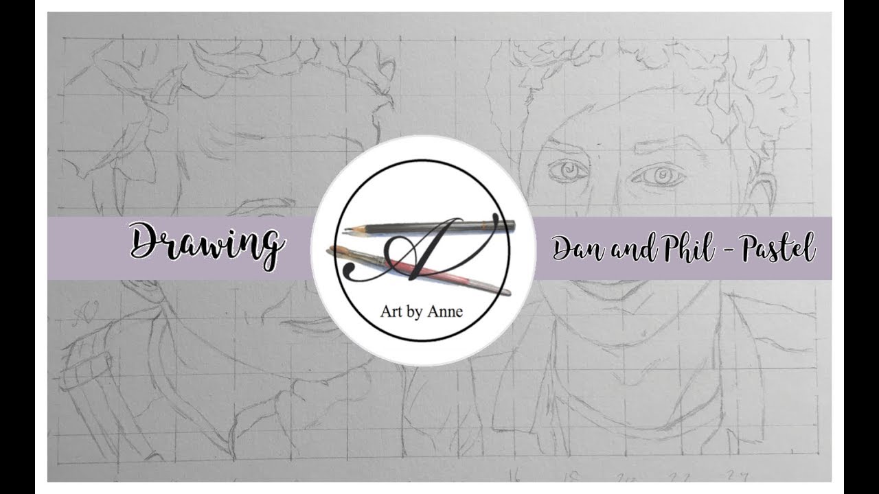 Drawing Dan and Phil - Pastel PART ONE | Art by AnneVerhoef