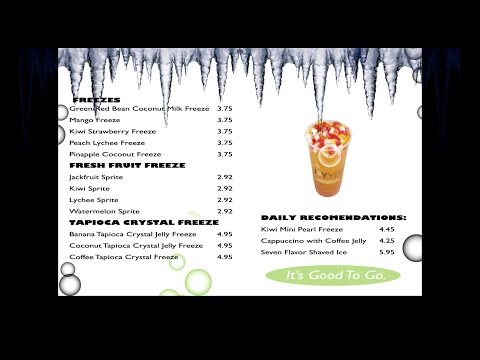Joy Yee Digital Menu