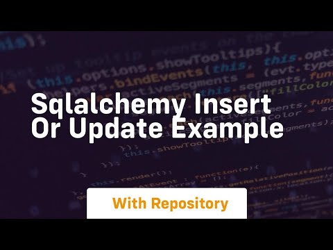 sqlalchemy insert or update example