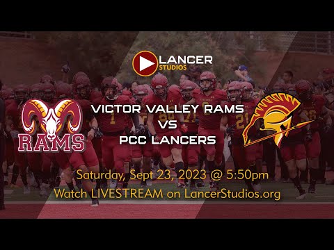 Pasadena City College FOOTBALL - Victor Valley Rams vs PCC Lancers, Sat 9/23/23