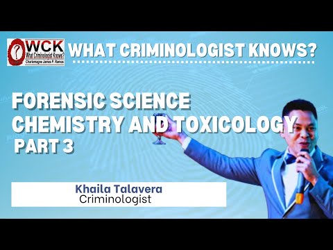 FORENSIC CHEMSTRY AND TOXICOLOGY PART 3