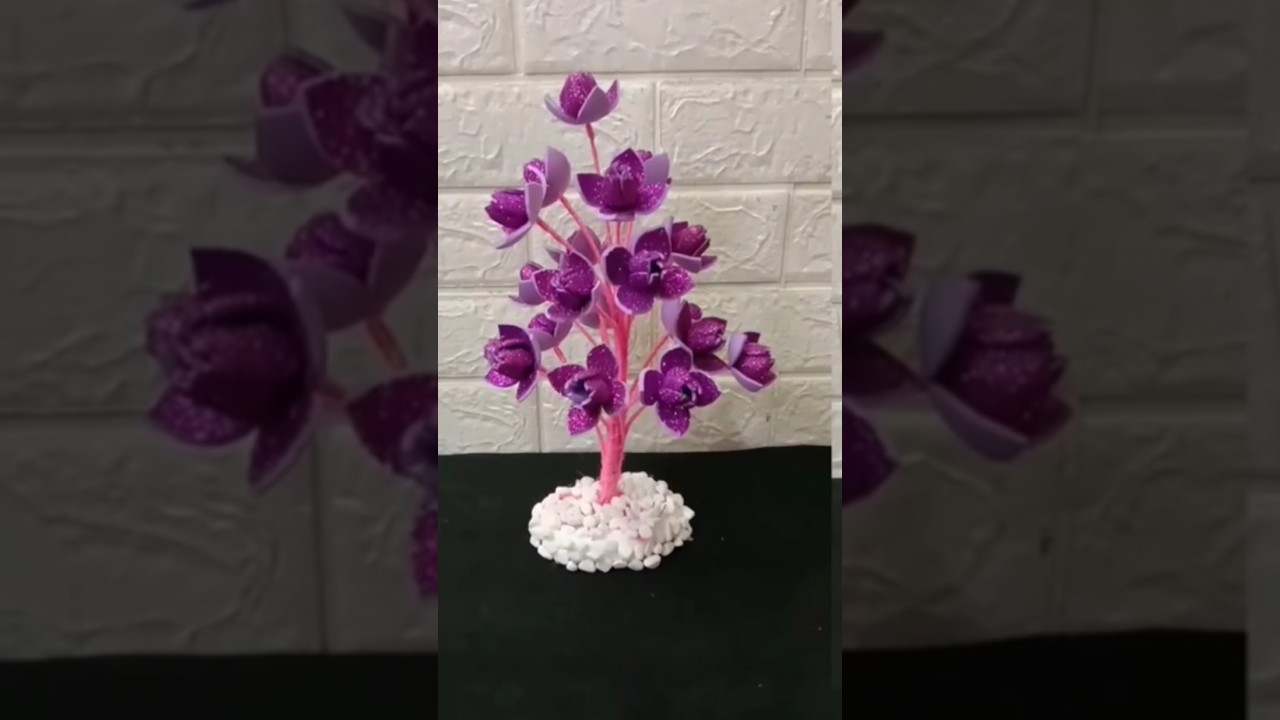 Foamiran flowers ❤️ #diy #diyflowers