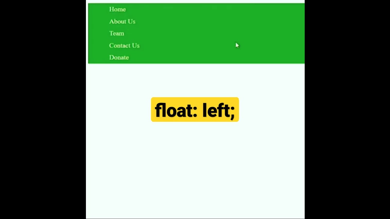 float: left; in css | css tutorial #shorts #html #css