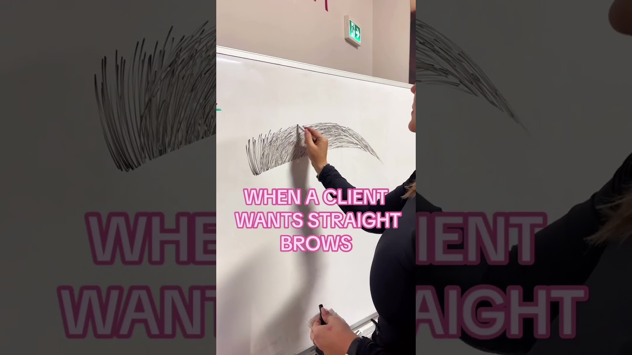 Arched Brows to Straight Brows