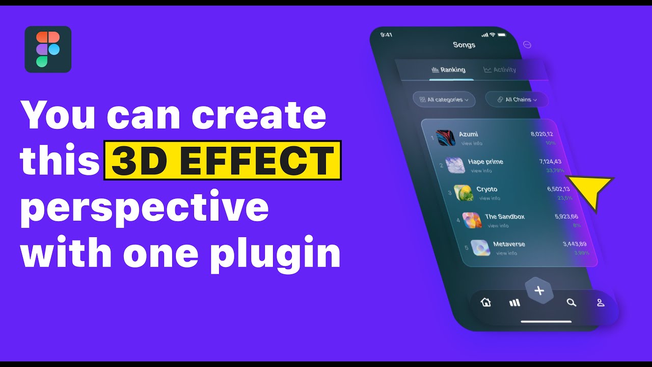 How to create 3D effect in Figma - [FREE PLUGIN]
