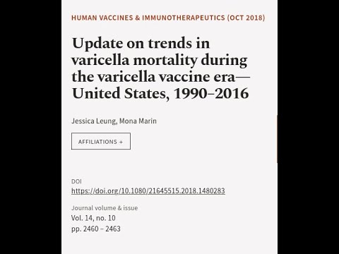 Update on trends in varicella mortality during the varicella vaccine era—United State... | RTCL.TV