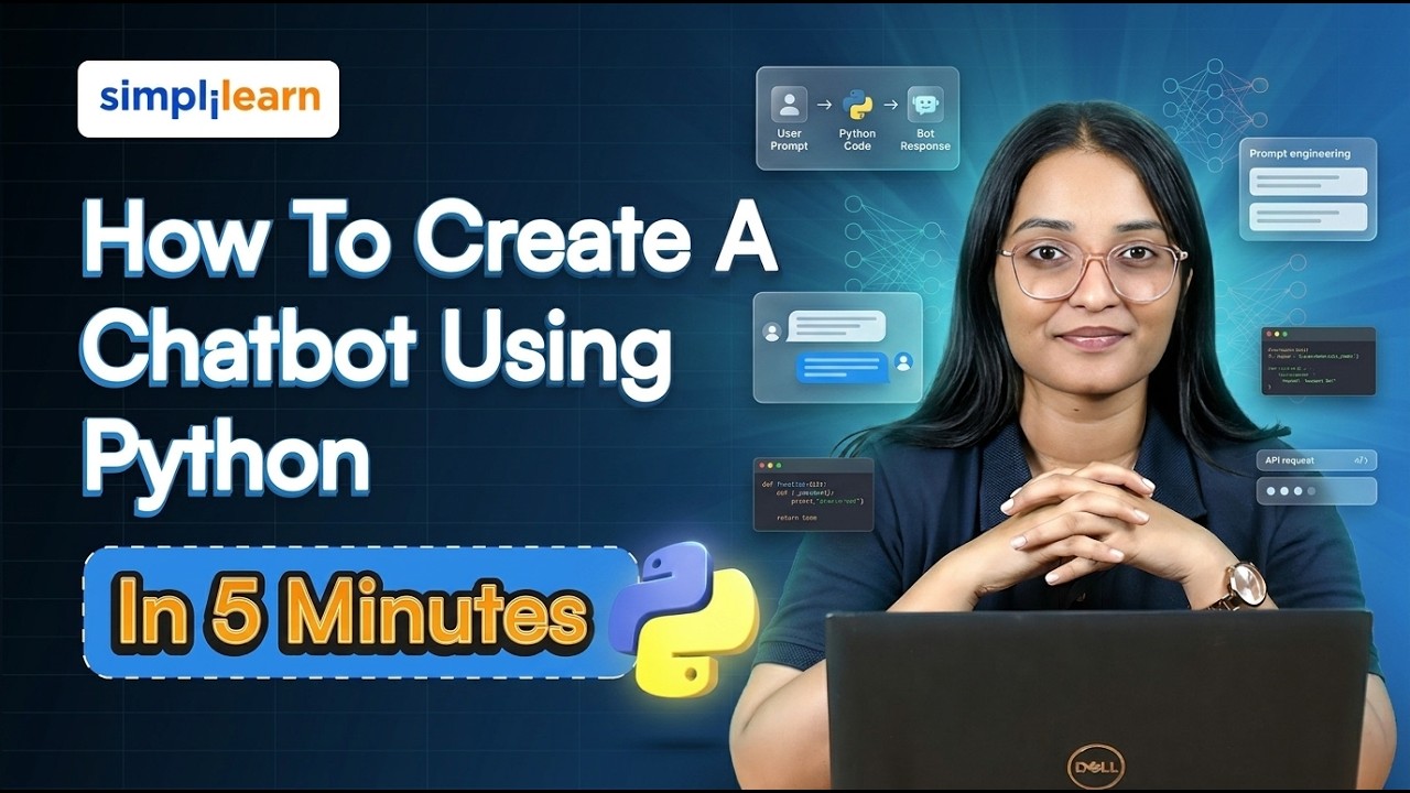 How To Create A Chatbot Using Python In 5 Minutes | Build Chatbot With Python | Simplilearn