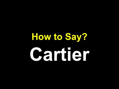 How to Pronounce Cartier Correctly (American & British Accent)
