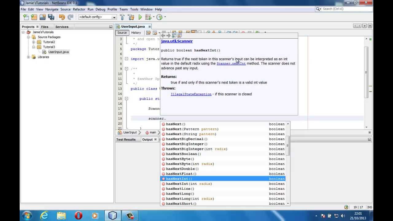 Java Tutorial 3   Getting user input using scanner