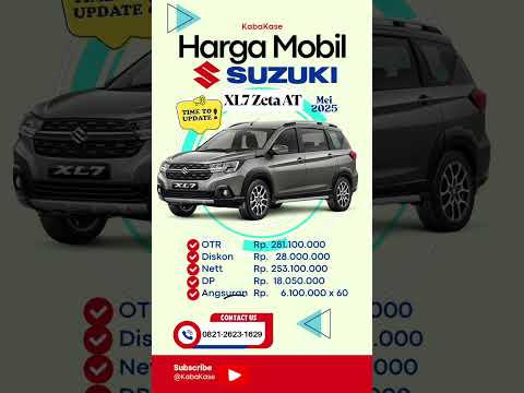 update Harga Terbaru Mobil Suzuki XL7 Zeta AT Mei 2025 area Bandung dan sekitarnya #hargaxl7 #shorts