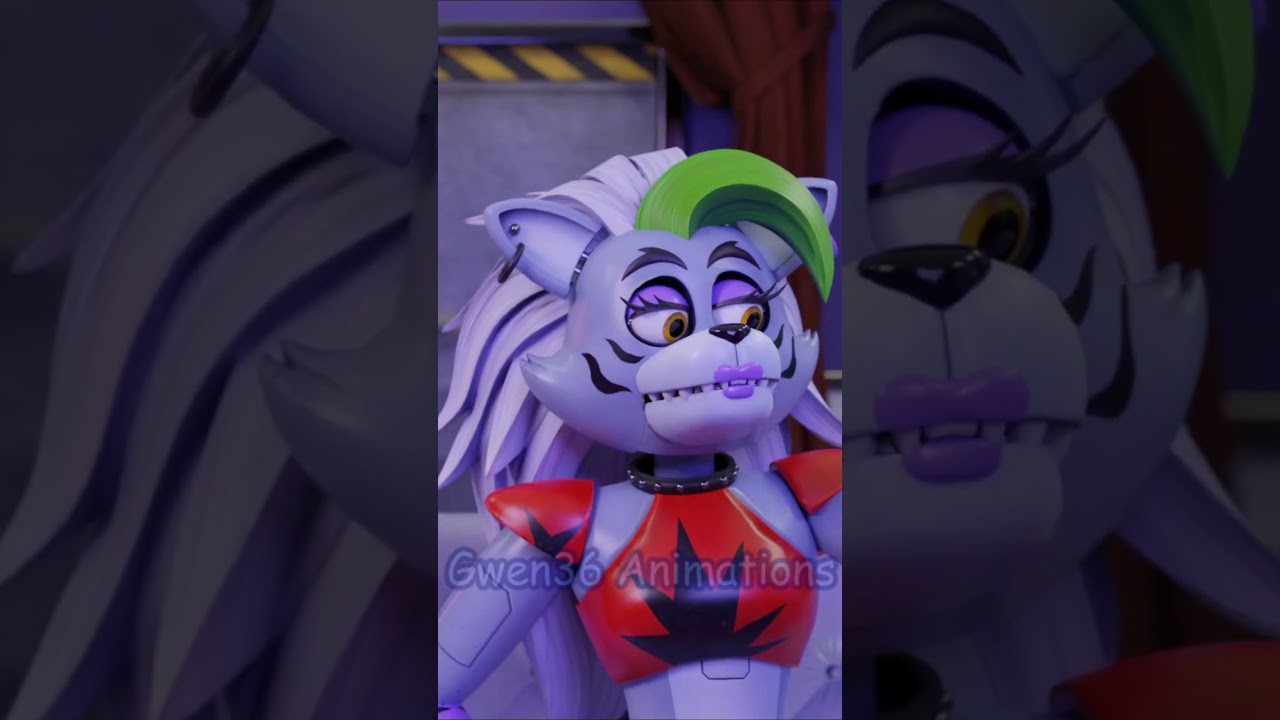 Foxy Pirate Fox meets Roxanne Wolf [FNAF/Blender] #shorts #fnafsecuritybreach #foxy #roxannewolf