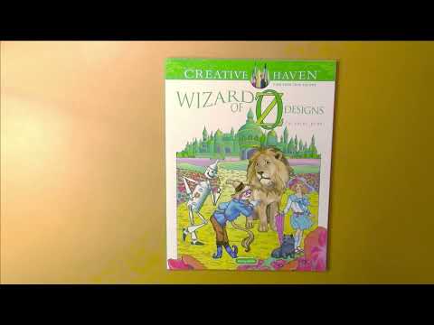 Flip & Review Creative Haven Wizard of Oz Designs by Marty Noble (Adult Coloring)