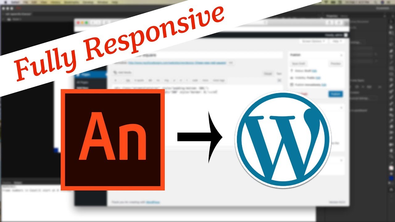 Fully responsive HTML5 from Adobe Animate CC 2019 to WordPress 5.0