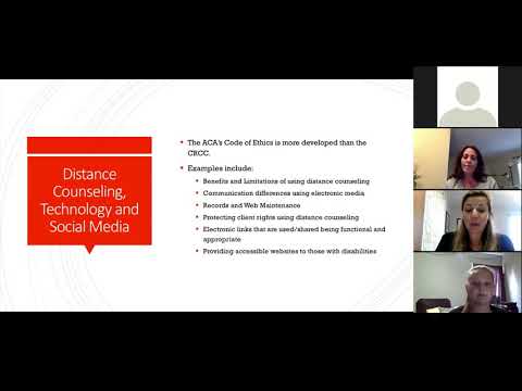 Comparison of ACA, ASCA, CRCC Code of Ethics