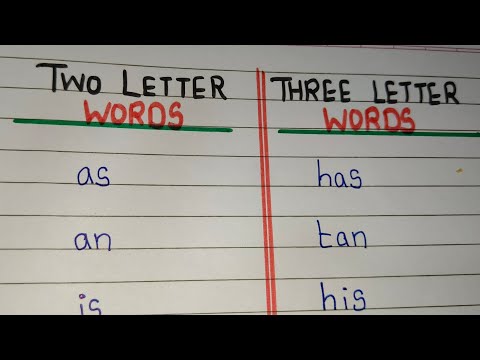 Two Letter Words | Three Letter Words | Two Letter and Three Letter Words| 2 Letter & 3 Letter Words