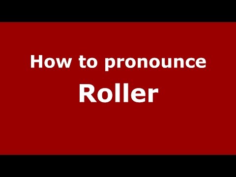 How to pronounce Roller (Spanish/Argentina) - PronounceNames.com