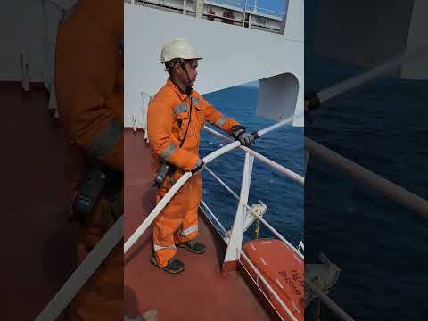 Fire hose testing. #seaman #seamanvlogger #firefighter