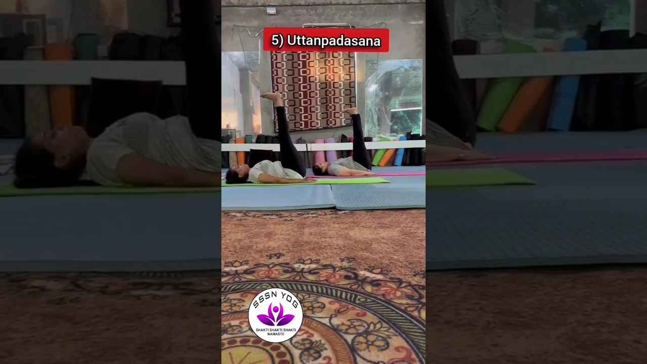 5 Yoga Pose daily peactice for beginner!#yoga #pcod #health #homeworkout #asana #viralshort #finess.