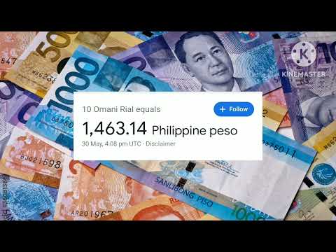 EXCHANGE RATE IN PHILLIPINES PESO TO OMANI RIAL | 10,50,80,100 PHILLIPINES PESO TO OMANI RIal